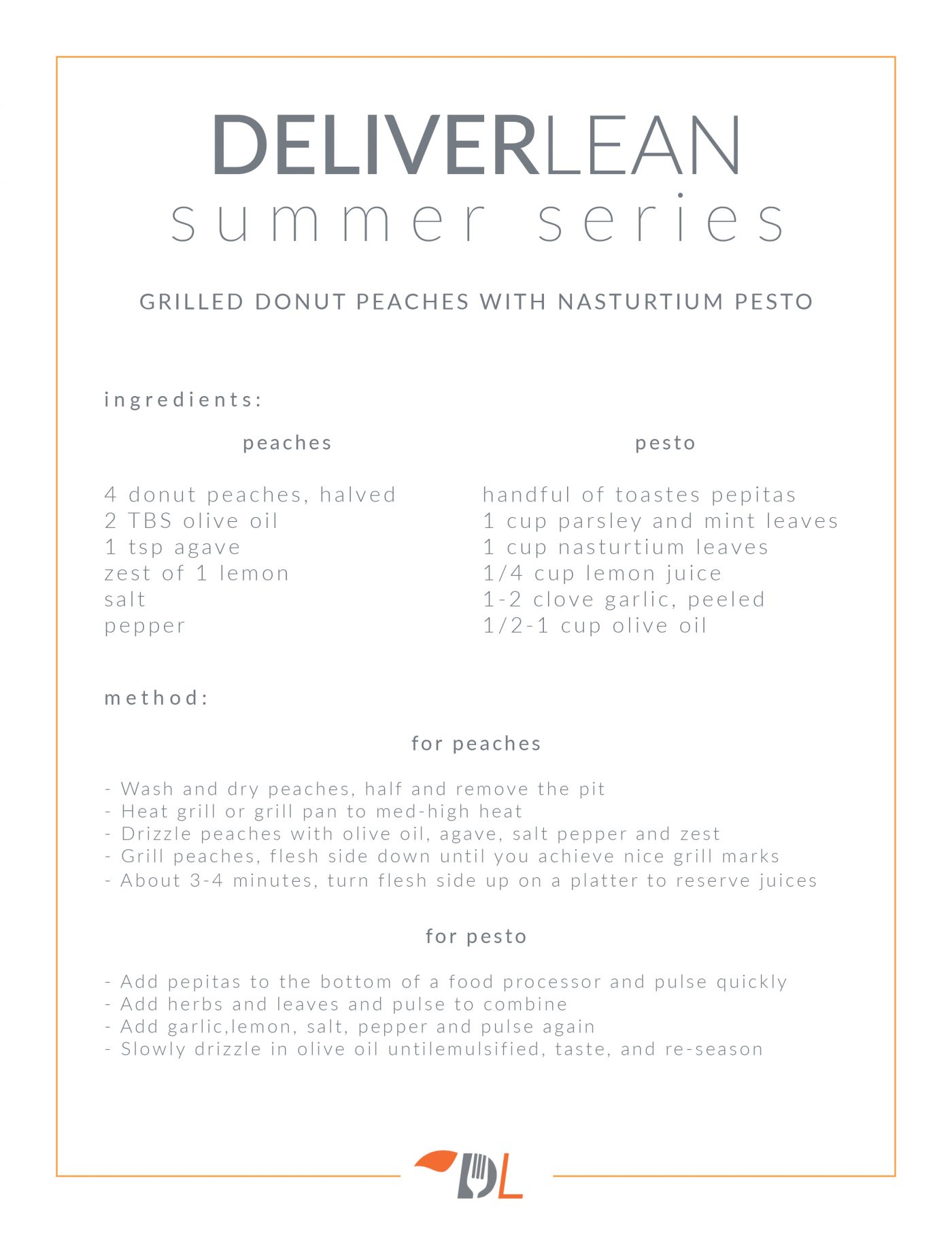 SUMMER SERIES: WEEK 1 - DeliverLean