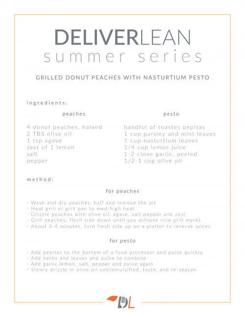 SUMMER SERIES: WEEK 1 - DeliverLean