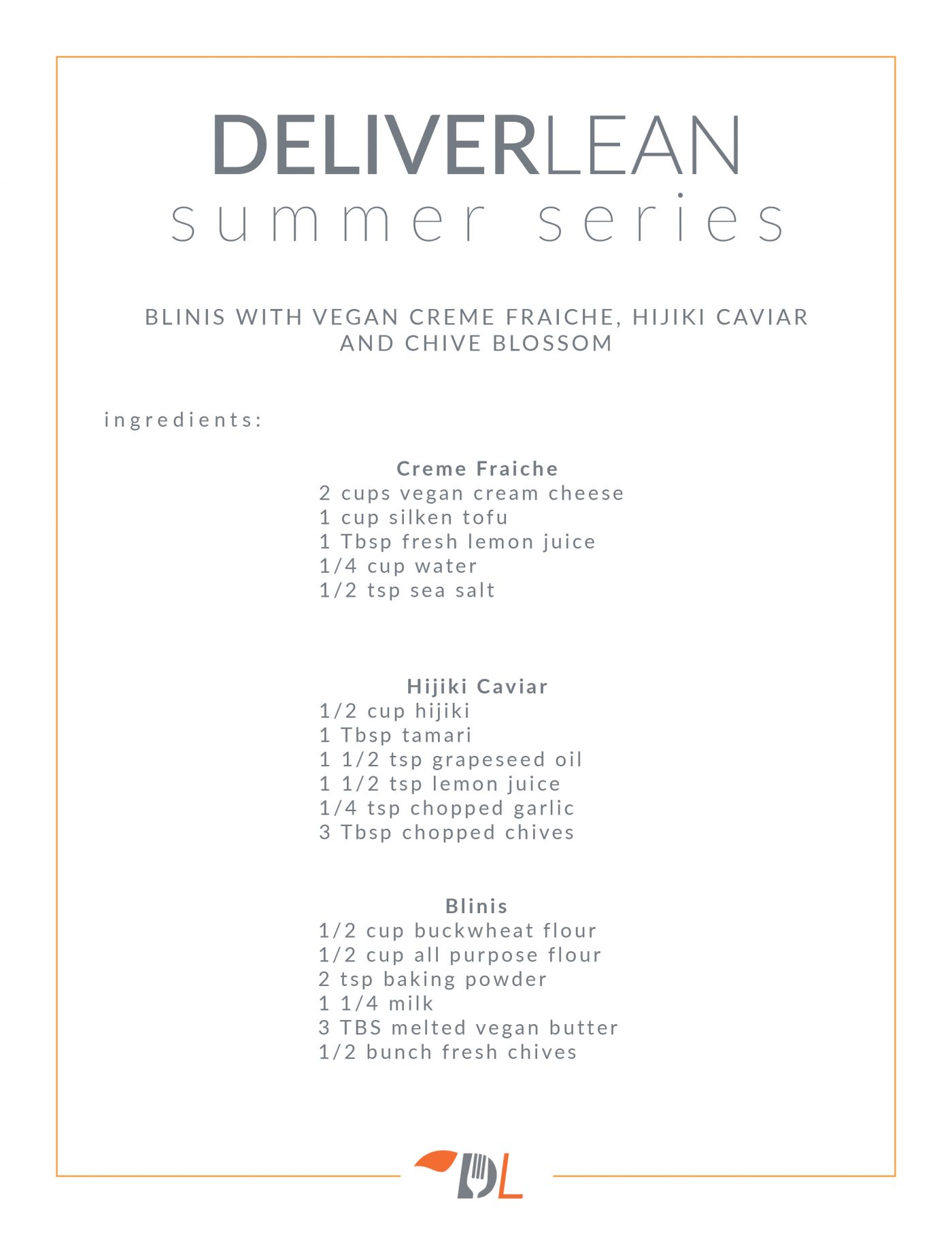 SUMMER SERIES: WEEK 4 - DeliverLean