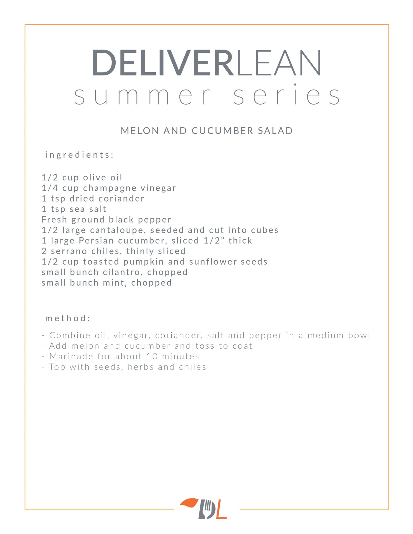 SUMMER SERIES: WEEK 6 - DeliverLean